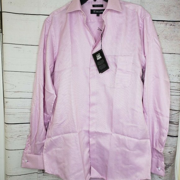 Stacy Adams | Shirts | The New Stacy Adams Textured Light Purple Shirt ...